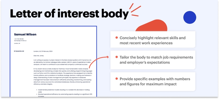 Letter of interest examples store